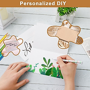 Silunkia 100 Packs White Blank Note Cards and Envelopes 5 x 7 Folded Cardstock and A7 Envelopes Self Seal for Wedding Invitations, Party, DIY Greeting Cards, Thankgiving Cards, Baby Shower