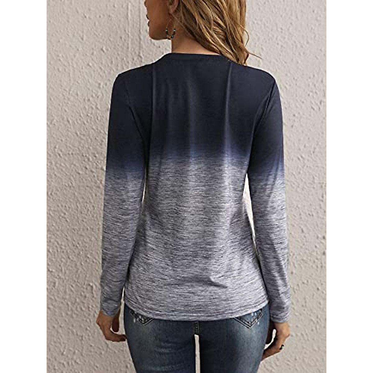 SOLY HUX Women's Long Sleeve Shirts Graphic Print Tees Casual Round Neck T Shirts Multicoloured Dandelion XL