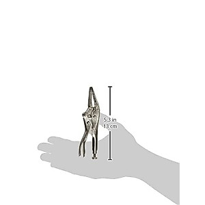IRWIN VISE-GRIP Original Locking Pliers, Long Nose, 4-Inch (1602L3),Silver,100mm