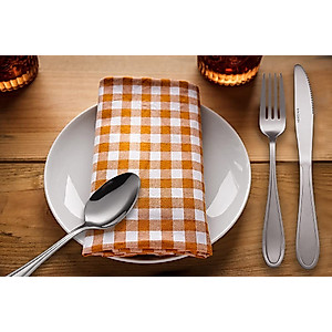 HOMECHEN 20 Piece Stainless Steel Double Line Flatware Cutlery Set, Utensils Service for 4, Include Knife Fork Spoon, Perfect for Home Kitchen Restaurant, Stylish Mirror Finish, Dishwasher Safe