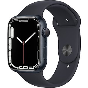 Apple Watch Series 7 (GPS, 45MM) - Midnight Aluminum Case with Midnight Sport Band (Renewed Premium)