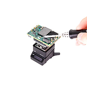 YKEY Original MINIWARE MHP30 Electric Hot Plate Preheater Soldering Preheating Station Welder Rework Heater Lab 60W 30X30mm (MHP30 + 65W Power Supply)