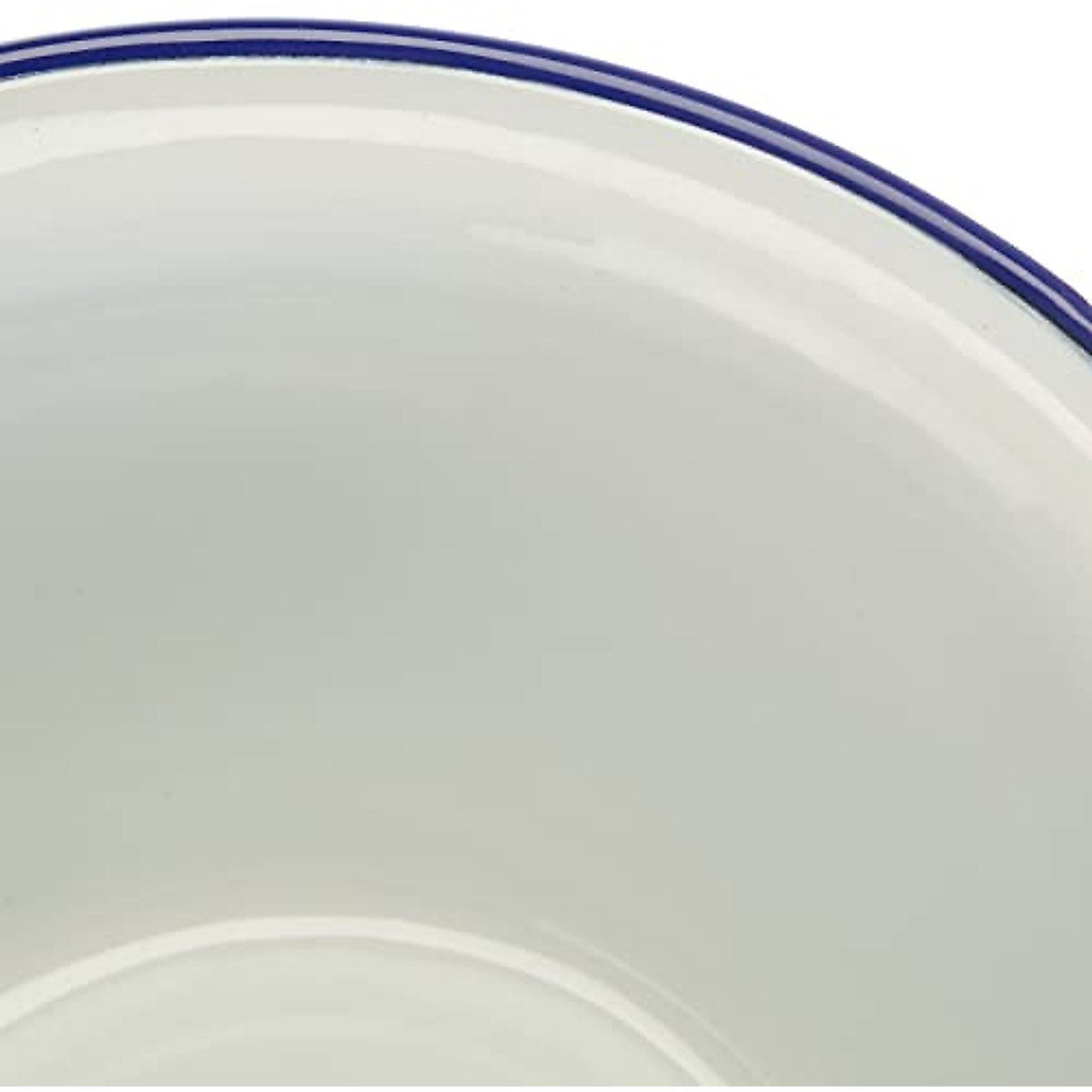 ibili Chamber Pot Blanca 3,5 l of Enamelled Steel, White/Blue, 24 x 24 x 12 cm