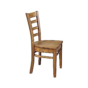 International Concepts, Set of 2 Emily Side Chairs, Pecan