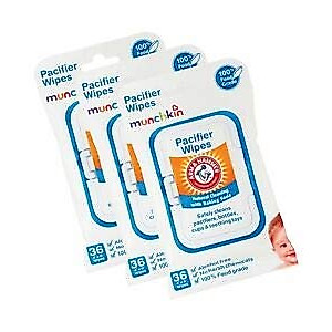 Munchkin Arm and Hammer Pacifier Wipes, White, 108 Count