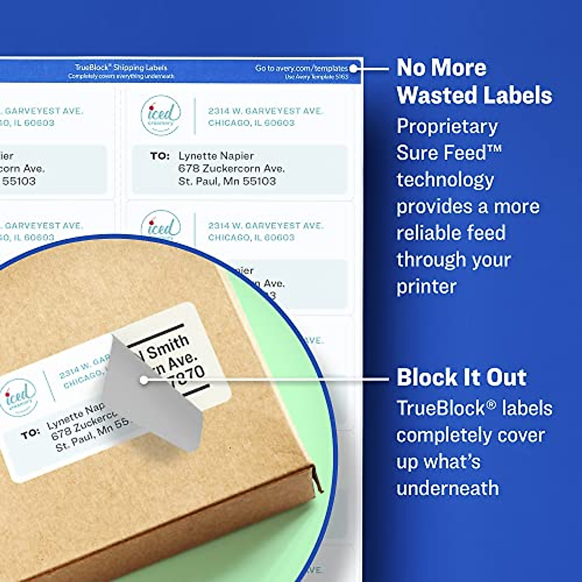 Avery Color File Folder Labels - 750 Pack for Easy Organization
