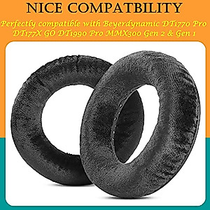 TaiZiChangQin Ear Pads Cushion Replacement Compatible with Beyerdynamic DT1770 Pro DT177X GO DT1990 Pro MMX300 Gen 2 & Gen 1 Headphone ( Upgraded Earpads )