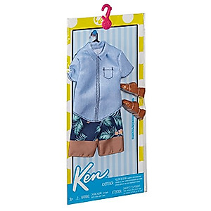 Barbie Ken Fashion Denim Shirt & Shorts