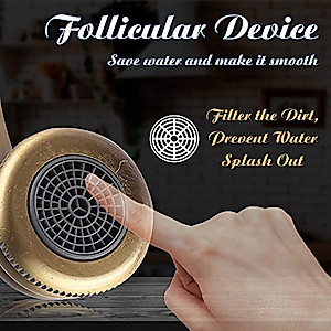 WEIJIANKANG Brass Kitchen Faucet Antique Single Handle Bathroom Faucet, Mixer Tap Bronze Multifunctional Faucet, 360 Degree Swivel Spout Bathroom Sink Faucet, Universal Splash Filter Lavatory Faucet