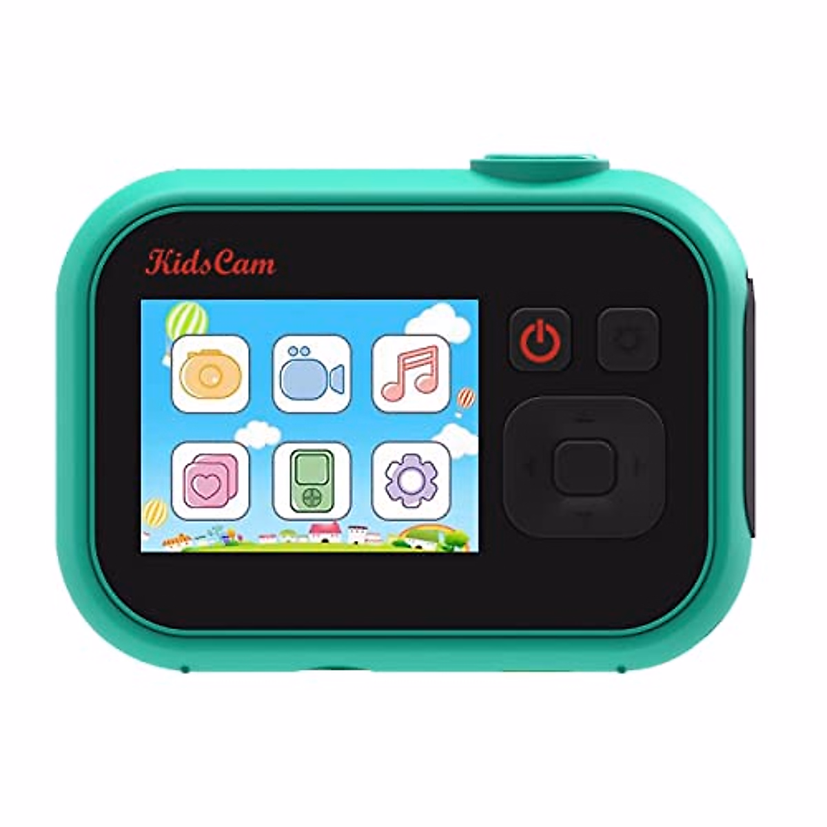 Boddenly Mini Cartoon Children's Camera,Rechargeable Electronic Camera,2 Inch IPS Display,Insertable 32G SD Card (Green, One Size)