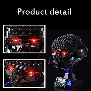 LED Light Set for Lego Dark Trooper Helmet 75343 (NOT Included The Lego Sets)