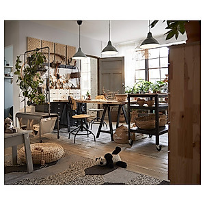 IKEA Bror Utility Cart, Black, Pine Plywood