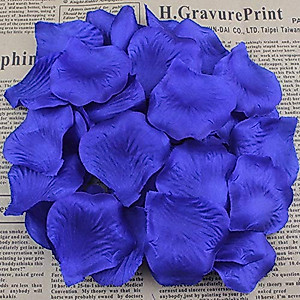 1000 Pcs Rose Petals ,Blue Rose Petals for Romantic Night,Use for Weddings, Valentine's Day, Honeymoons, Anniversaries, Marriage Proposals, Birthdays