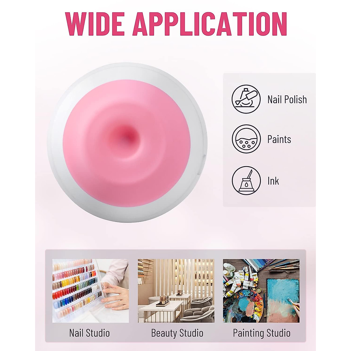 PRECIPETTE Vortex Paint Mixer, 4000rpm Mini Hobby Paint Shaker, with Replaceable Silicone Cap, 100pcs Mixing Balls, for Lab Miniature Paints Acrylic Nail Polish