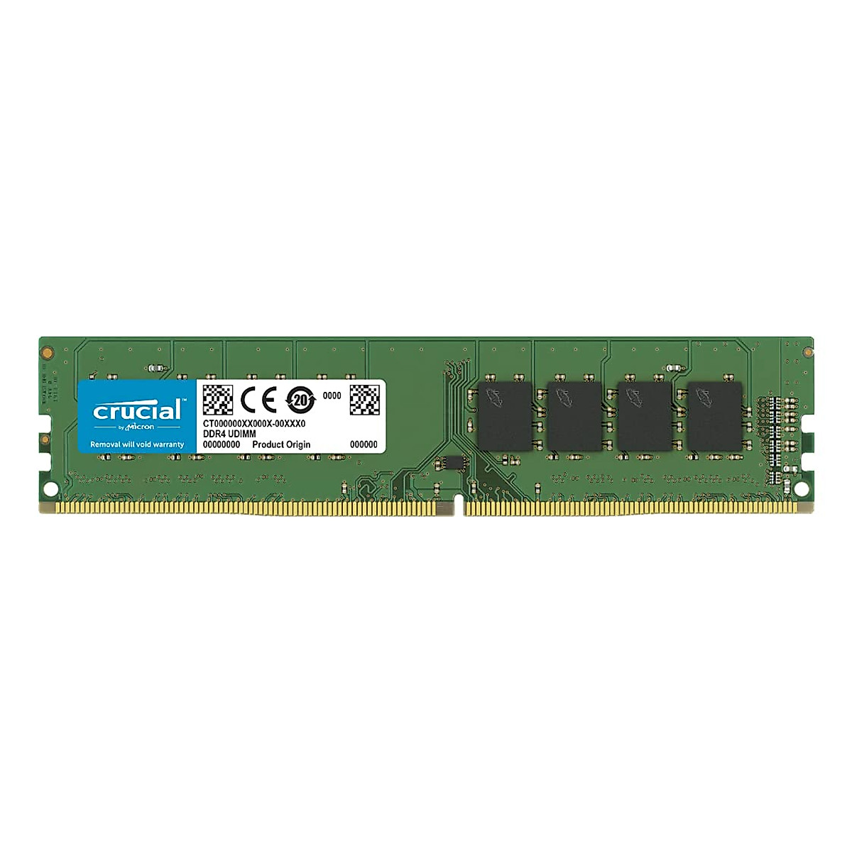 Crucial Server Memory 16GB DDR4 DIMM 288-pin - 2666 MHz / PC4-21300 - CL19-1.2 V - unbuffered - ECC CT16G4WFD8266