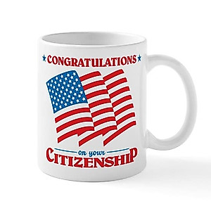 CafePress New US Citizen Mugs Ceramic Coffee Mug, Tea Cup 11 oz