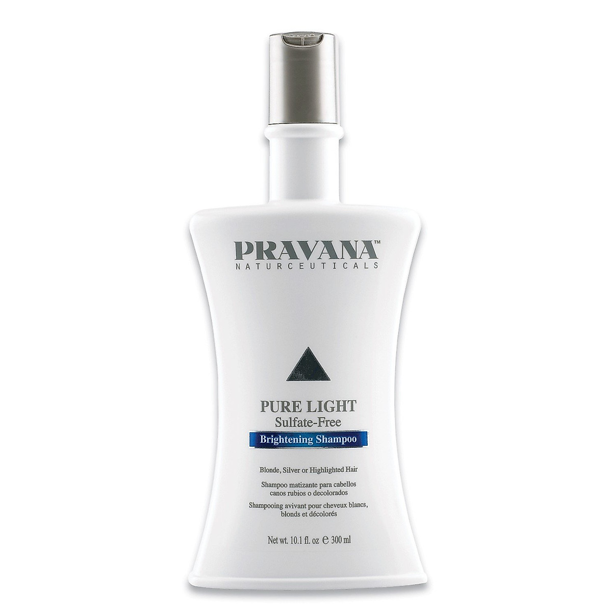 Pravana Pure Light Sulfate-free Brightening Shampoo for Blonde Silver or Highlighted Hair 10.1oz(300ml)