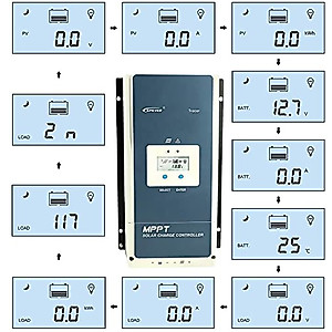 EPEVER Tracer 100A MPPT Solar Charge Controller 150V Max PV for Lithium LiFePO4, AGM, Lead Acid & More