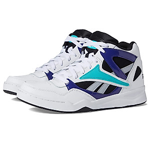 Reebok Unisex BB4590 High Top Basketball Shoe, White/Black/Classic Teal, 12 US Men