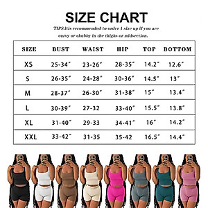 ZFLM Casual Workout Sets Two Piece Outfits for Women Ribbed Crop Tank Top High Waist Yoga Leggings Active Wear