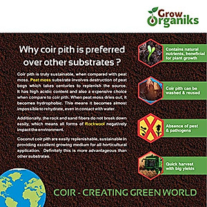 Coco Coir Brick Pack of 4 (1.4 LB/Brick) | Expands to 40L | Coco Coir Fibre Reptile Substrate | Garden Soil for Plants | 100% Organic Compressed Coconut Coir Bricks, Coconut Husk for Planting