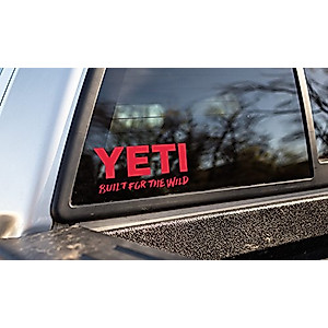 YETI Built for The Wild Window Decal Red