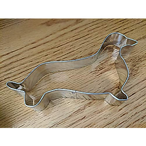 Exclusive Dachshund Dog Cookie Cutter, Real Dachshund Shape 6" Long (Set of 2)