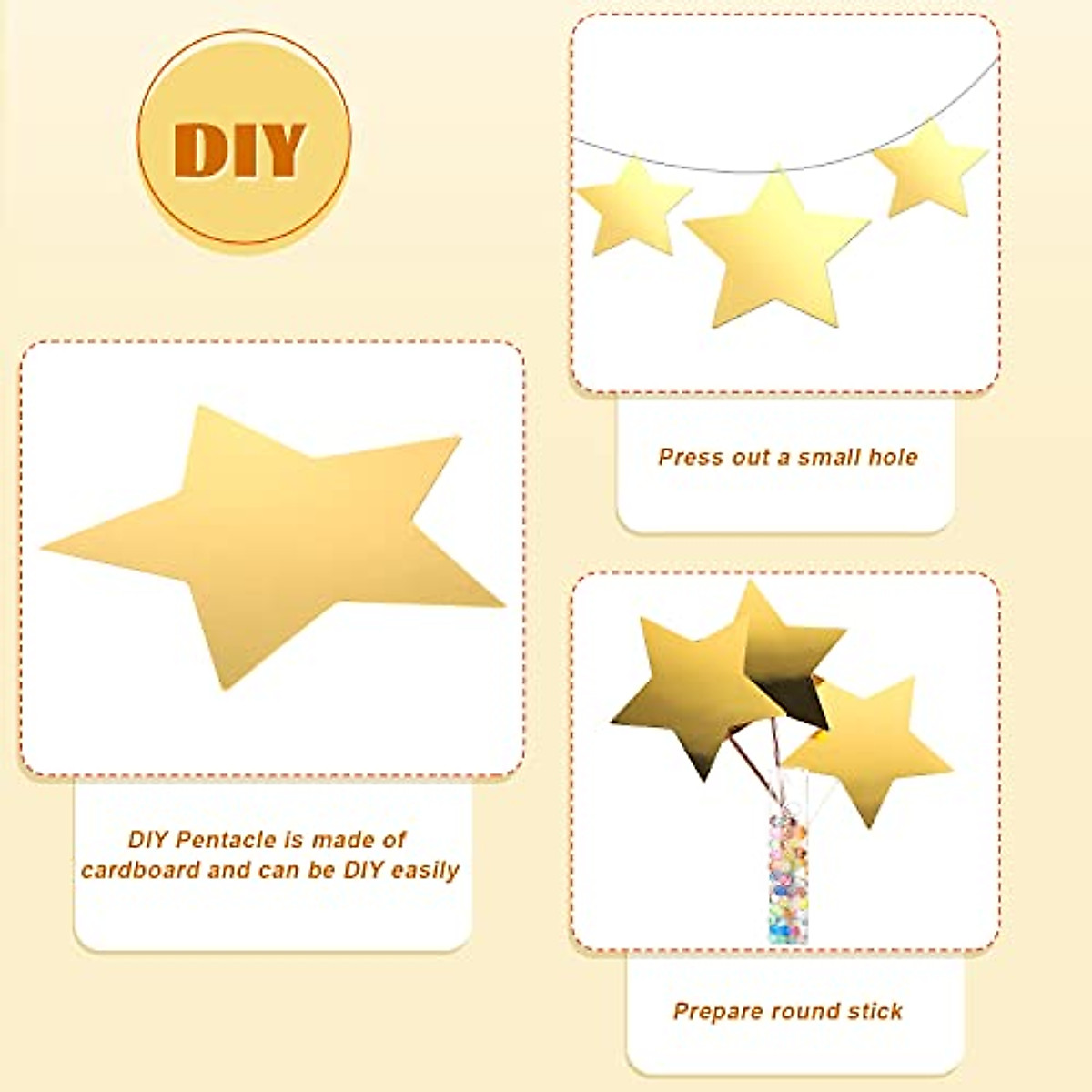 6 x 5 ft Movie Theme Photography Backdrop Red Carpet Party Decorations Runner Red Carpet Runner 2.6 x 15 ft with Carpet Tape and 24 Pieces 8 Inch Gold Star Paper Cutouts for Party Decoration Supplies