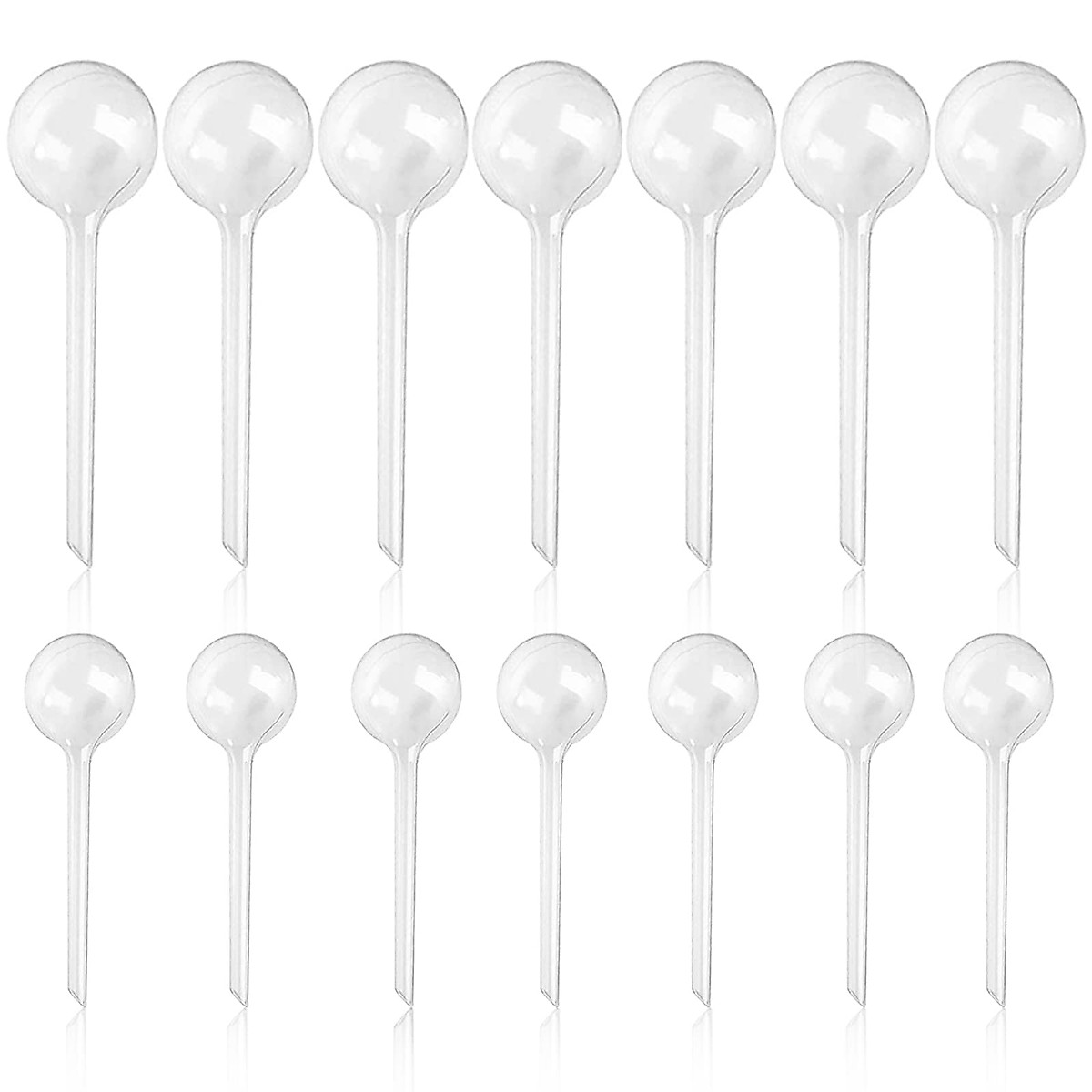 14 Pcs Plant Clear Watering Bulbs,Plastic Automatic Self-Watering Globes,Garden Water Device Watering Bulbs for Plant Flower Indoor Outdoor