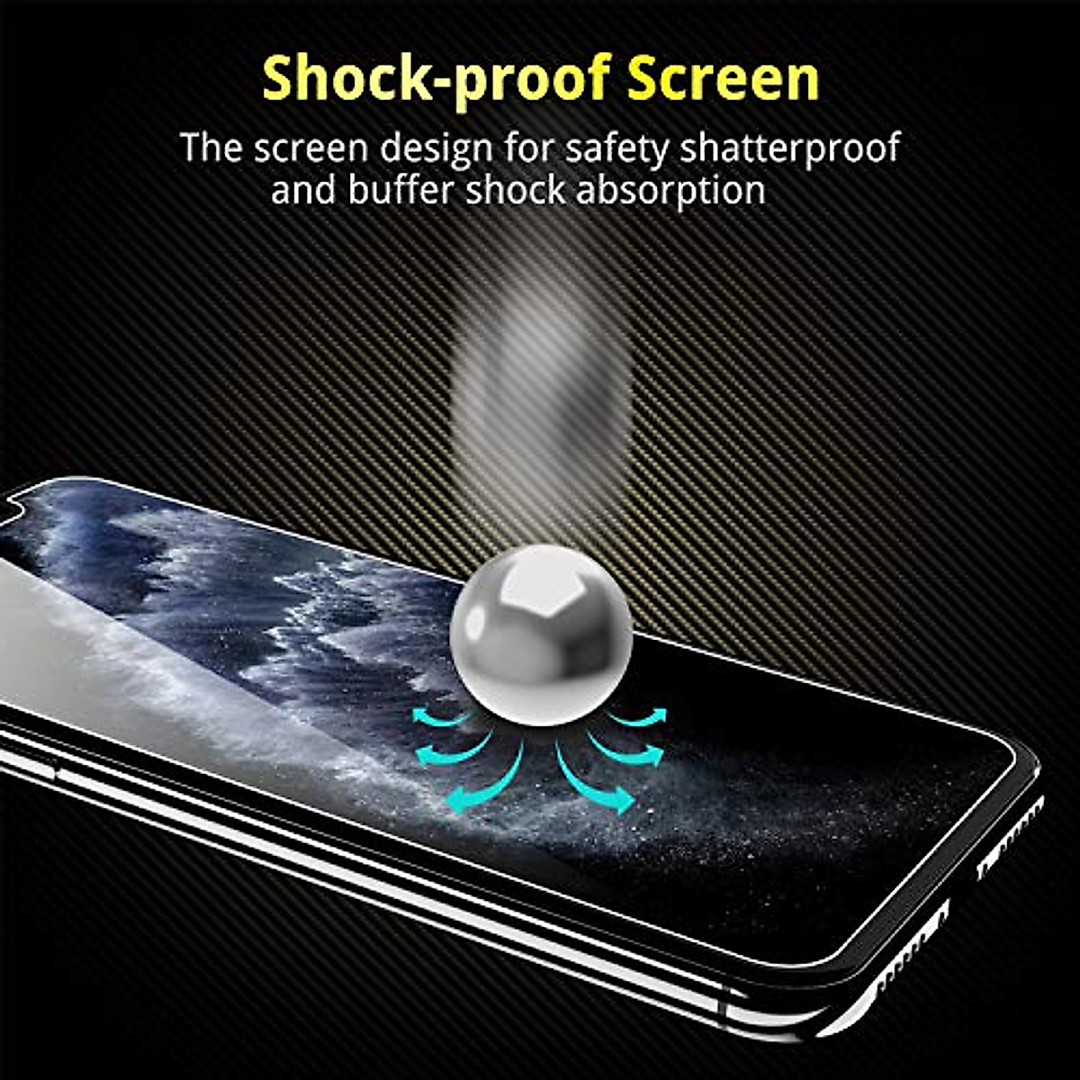 UNBREAKcable 3-Pack Screen Protector for iPhone 11 Pro/iPhone XS/iPhone X, Double Shatterproof Tempered Glass [Easy Installation Frame] [9H Hardness] [HD Clear] [Case Friendly] for iPhone 5.8 inch