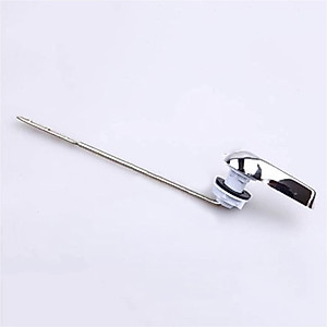 EGGPOD Toilet Push Button 1*Toilet Handle Toilet Switch Universal Toilet Tank Flush Lever Chrome Finish Toilet Handle Fits Replacement for Most Toilets