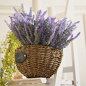 Luyue 8 Pack Artificial Lavender Flowers Bouquet Fake Lavender Plant Bundle for Wedding Home Decor Garden Patio Decoration