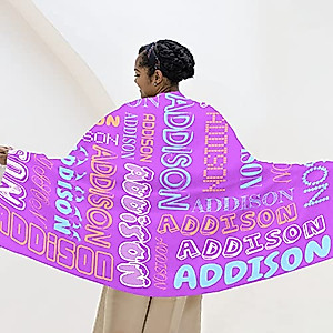 Wliotem Personalized Throw Blanket Personalized Name Blanket Custom Name Blanket Customized Blanket with Name Personalized Blanket for Kid Adult Christmas Valentine 60*80Inch