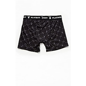 PacSun Playboy Men's Monogram Boxer Briefs - Black Size Small