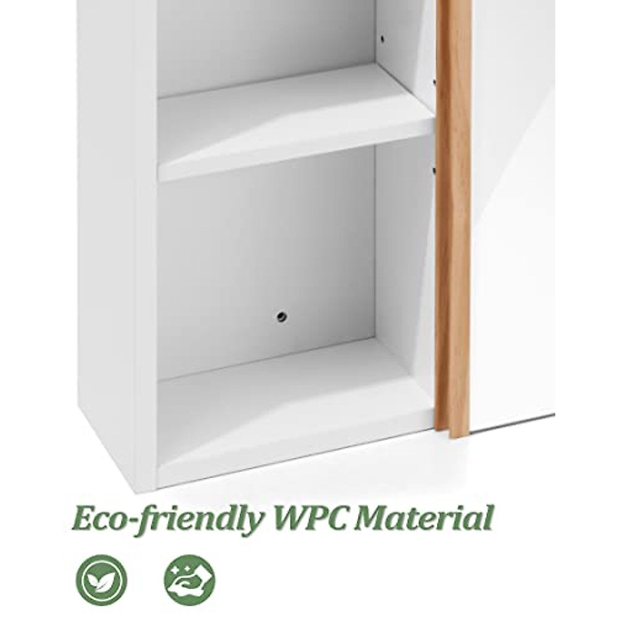 VredHom Bathroom Wall Mirror Cabinet, Medicine Cabinet with Single Door and Adjustable Shelf, Over The Toilet Storage Cabinet，White