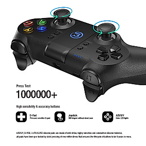 GameSir T1 Bluetooth Wireless Controller Android PUBG Gamepad, Wired USB PC Gaming Controller(Windows 7/8/10), PS3
