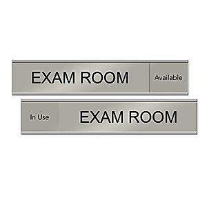 Exam Room Slider Sign, 10" x 2" "Available/in Use" - Made in The USA!
