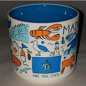 Starbucks Maine Coffee Mug Been There Series Across the Globe Collection