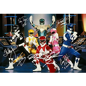 Jason David Frank - "Mighty Morphin Power Rangers" Reprint/Reproduction (RP), Preprint (PP) Signed Autograph Autographed Photo Photograph Print (8x12-inch) Amy Jo Johnson, Austin St. John, Walter Emanuel Jones, David Yost, Thuy Trang (Option #1)
