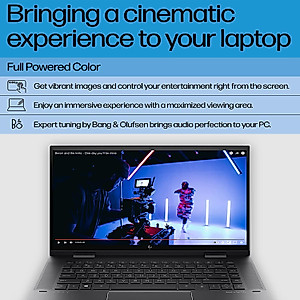 HP Envy X360 2-in-1 Laptop, 15.6" IPS Touchscreen, AMD Ryzen 7 5700U Processor, Backlit Keyboard, Fingerprint Reader, Wi-Fi 6, Audio by Bang & Olufsen, Windows 11 (16GB RAM | 512GB PCIe SSD)