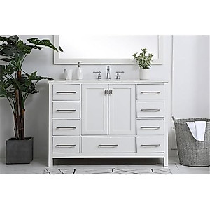 Elegant Kitchen and Bath 48 inch Single Bathroom Vanity Cabinet - White