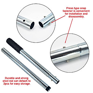 scottchen PRO Pool Cover Tool Swimming Pool Rod 26-1/2inch Pool Safety Cover Installation and Removal Tool