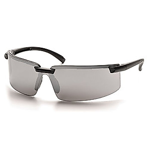 Pyramex Surveyor Silver Mirror Lens With Black Frame
