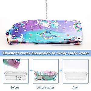 CBLBXYB 3 Pack Microfiber Hair Drying Towel, Super Absorbent Dry Hair Towel Instant Hair Dry Twisty Wrap with Button Anti Frizz Soft Bath Shower Cap Head Towel for Girls Women Ladies Kids