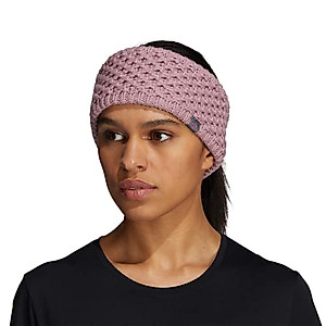 adidas Women's Crestline Knit Headband, Magic Mauve Purple/Onix Grey/Magic Mauve Purple, One Size
