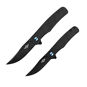 OKNIFE Chital Folding Pocket Knife (3.2inch) Liner Lock Tactical Knifel Bundles with Mini Chital Folding Pocket Knife (2.75 inch) Liner Lock EDC Tactical Knife