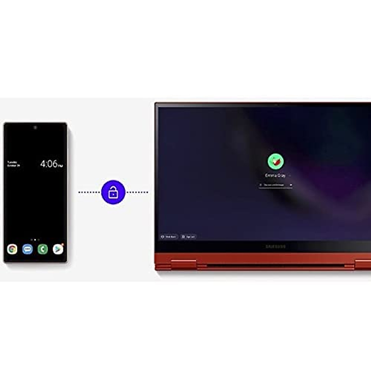 Samsung Galaxy Chromebook 2, 64GB, 4GB RAM, Fiesta Red (2021 Model) (Renewed)