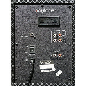 Boytone BT-210FD, Ultra Wireless Bluetooth Main unit, Powerful Sound with Powerful Bass System 30 watt, Excellent Quality Clear Sound & FM radio, with Remote Control Aux Port, SB/SD/ for Smartphone's , Tablets , Desktop Computers , Laptops ,Black Color