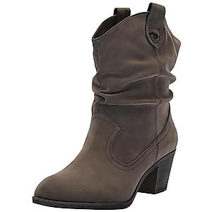 Rocket Dog Women's Sheriff Vintage Worn PU Western Boot, Brown, 8.5 M US