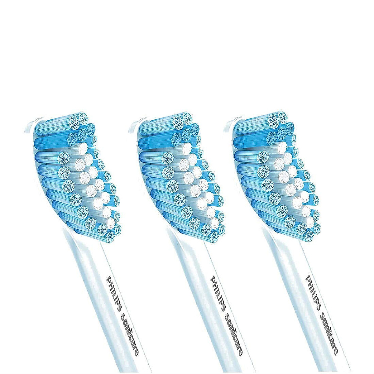 Philips Sonicare Genuine Sensitive Replacement Toothbrush Heads for Sensitive Teeth, 3 Brush Heads, White, HX6053/64